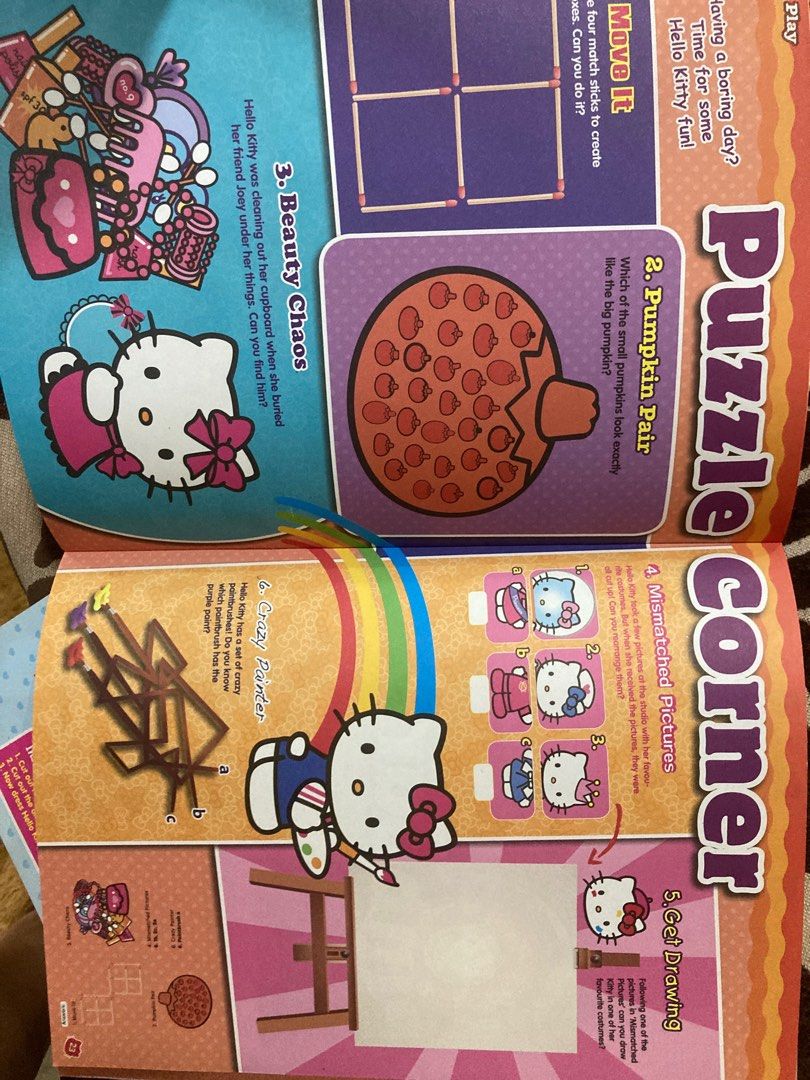 Hello Kitty magazines with activities, Hobbies & Toys, Memorabilia ...