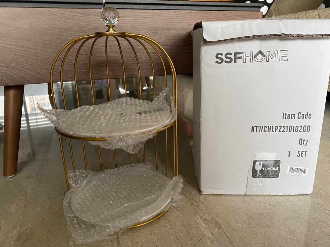 High Tea Two-layer Rack, Furniture & Home Living, Kitchenware ...