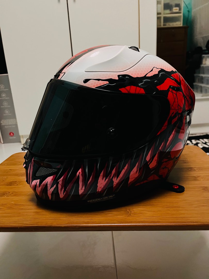 HJC RPHA 11 CARNAGE, Motorcycles, Motorcycle Apparel on Carousell