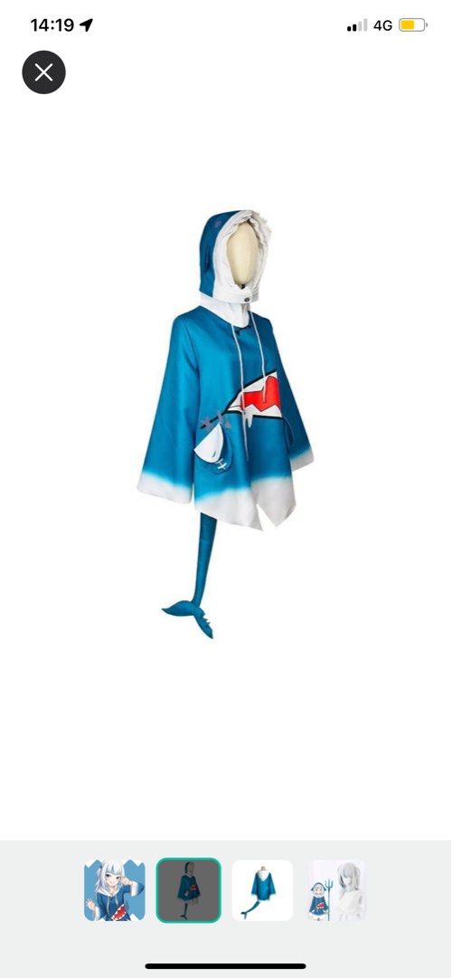 Hololive Gwar Gura Cosplay, Hobbies & Toys, Memorabilia & Collectibles ...