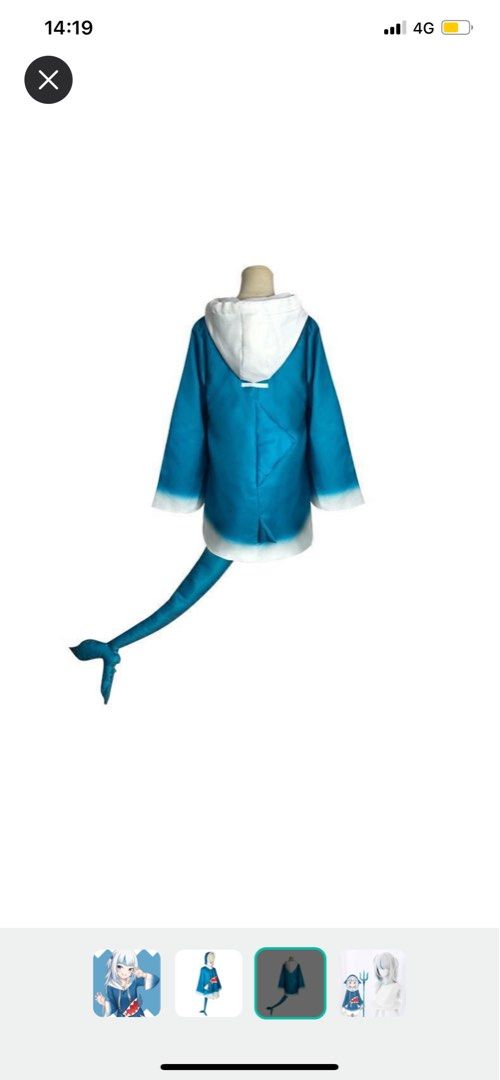 Hololive Gwar Gura Cosplay, Hobbies & Toys, Memorabilia & Collectibles ...