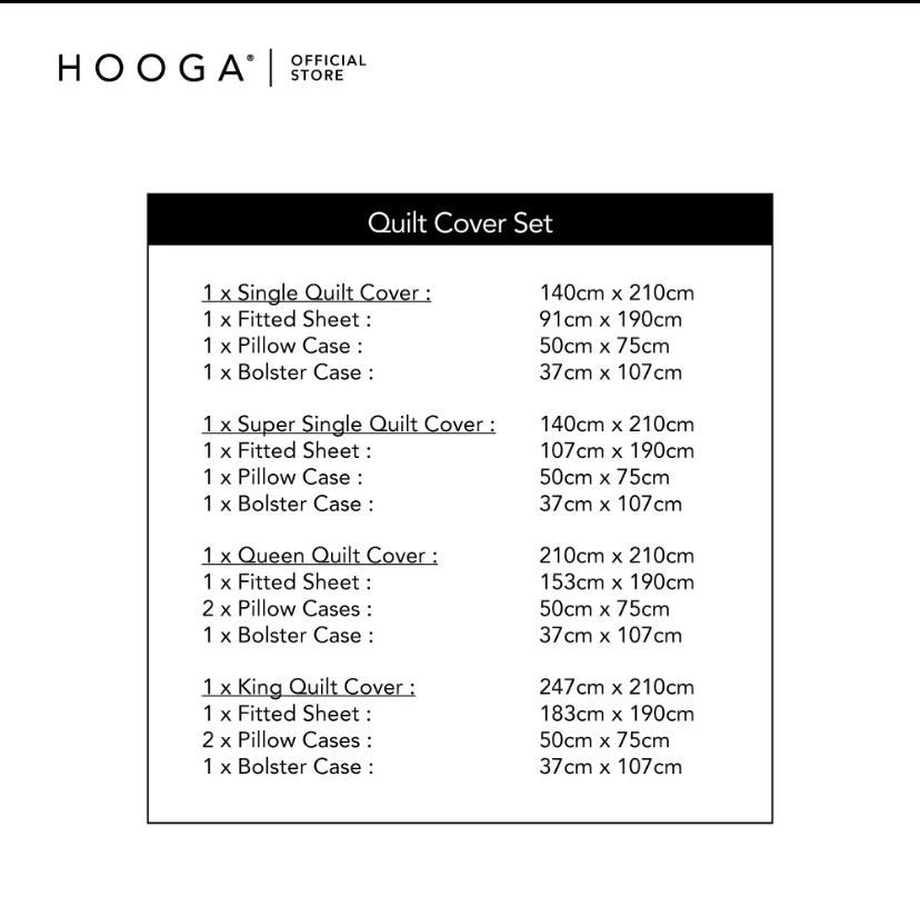 Hooga Quilt Cover Set Ralphson Gereon, Furniture & Home Living, Bedding ...