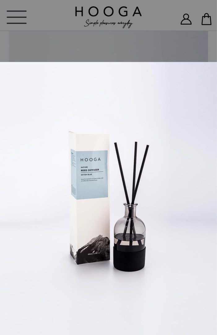Hooga Reed Diffuser (Skyish blue), Beauty & Personal Care, Fragrance ...