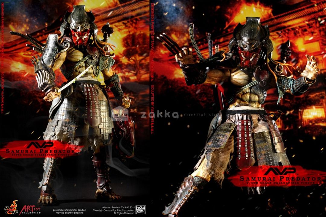 Hot Toys - Samurai Predator (SUPER RARE) - AC01 AVP 1/6, Hobbies & Toys ...