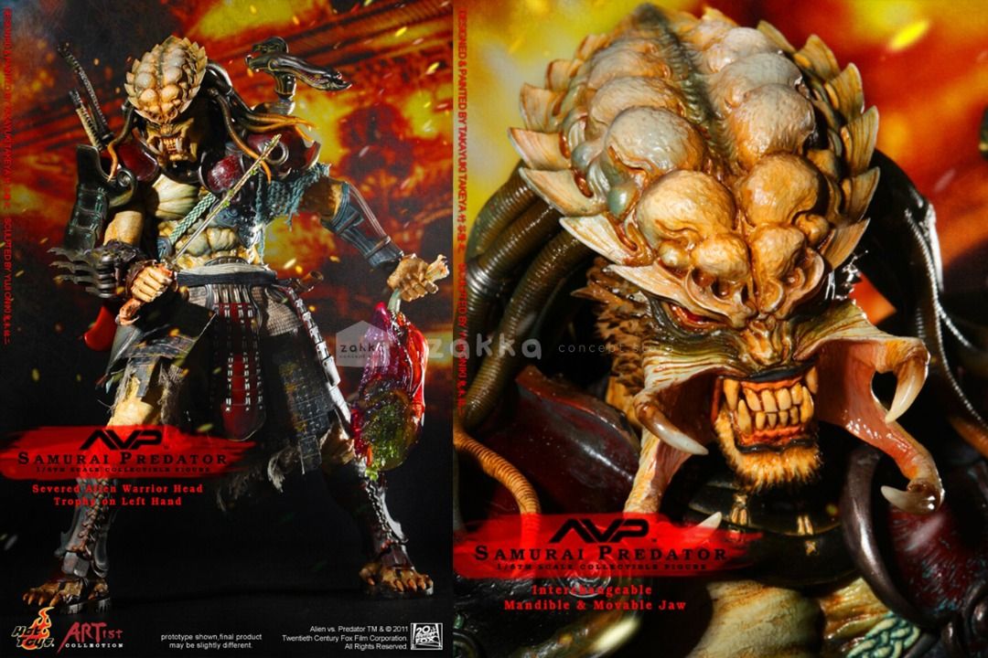 Hot Toys - Samurai Predator (SUPER RARE) - AC01 AVP 1/6, Hobbies & Toys ...
