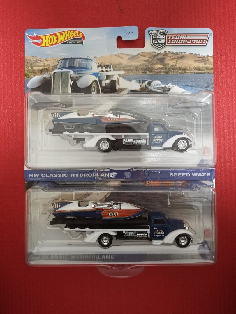 Hot Wheels Team Transport Classic Hydroplane with Speed Waze, Hobbies ...