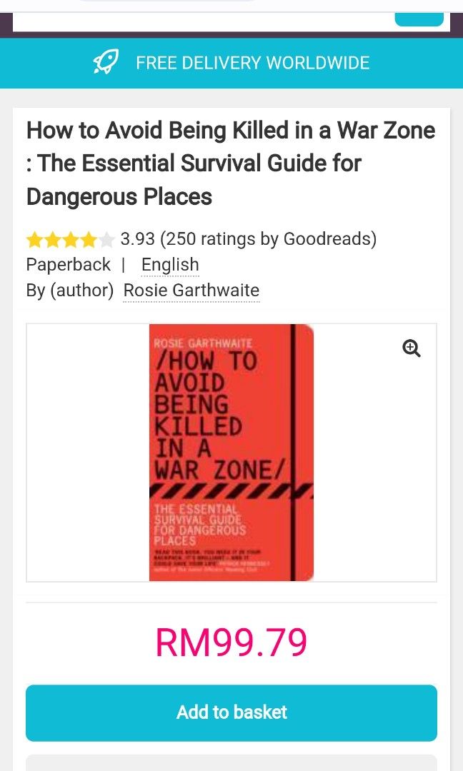 How to avoid being killed in a war zone, Hobbies & Toys, Books ...