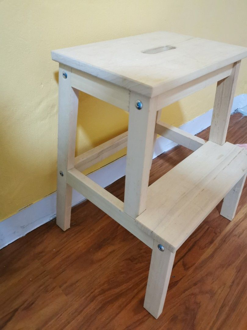 IKEA Bekvam Wooden Step Stool, Furniture & Home Living, Home ...