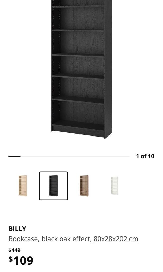 IKEA Billy Bookcase, Furniture & Home Living, Furniture, Shelves ...
