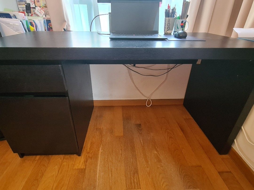 IKEA office desk, Furniture & Home Living, Furniture, Tables & Sets on ...