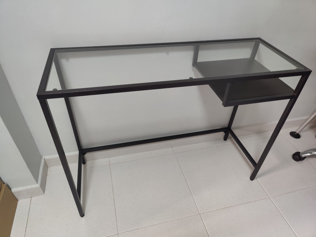 Ikea VITTSJÖ Laptop Glass Table (FOR SALE), Furniture & Home Living ...