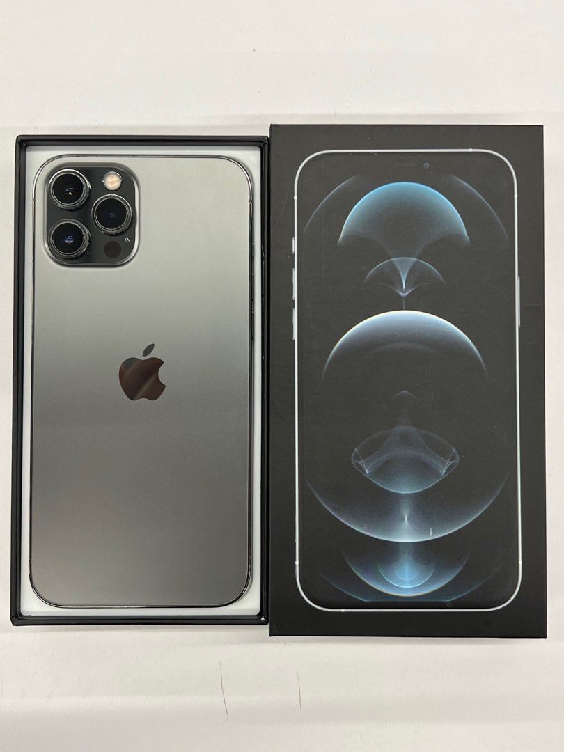 IPHONE 12 PRO MAX GRAPHITE 256GB BATTERY HEALTH 100 (FULL SET BOX ...