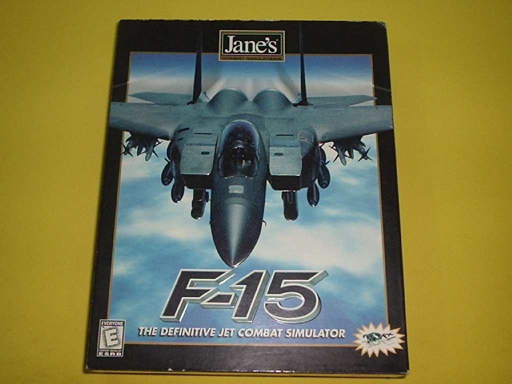 Jane's F-15 Jet Combat Flight Simulator video game (open), Video Gaming ...