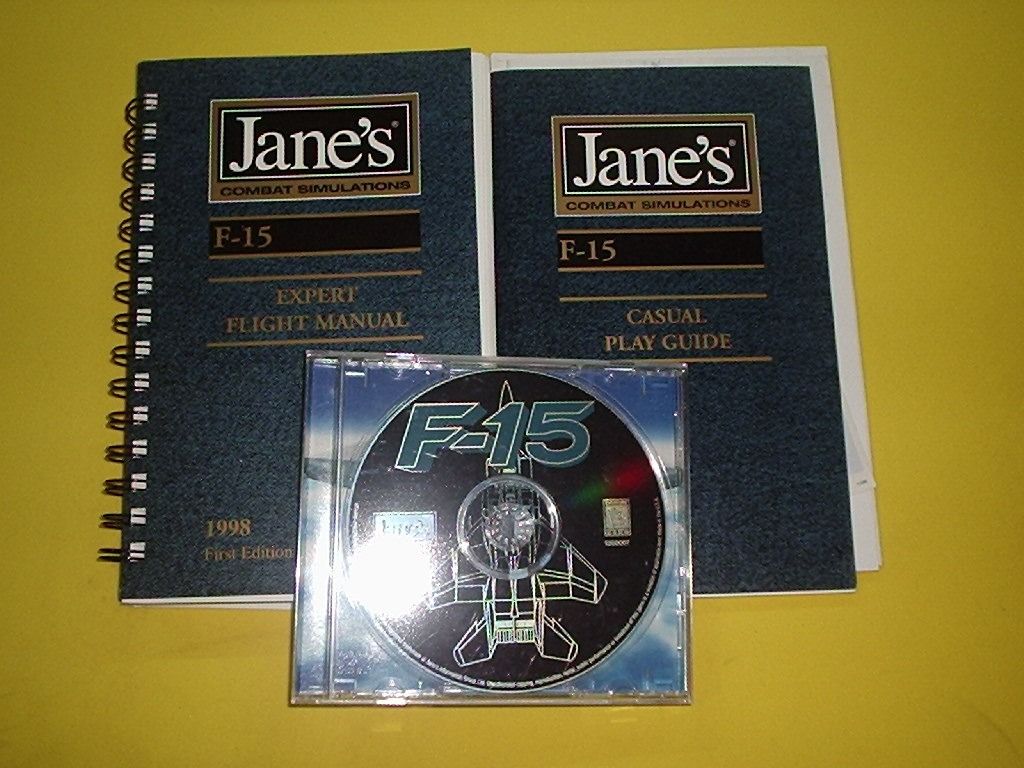 Jane's F-15 Jet Combat Flight Simulator video game (open), Video Gaming ...