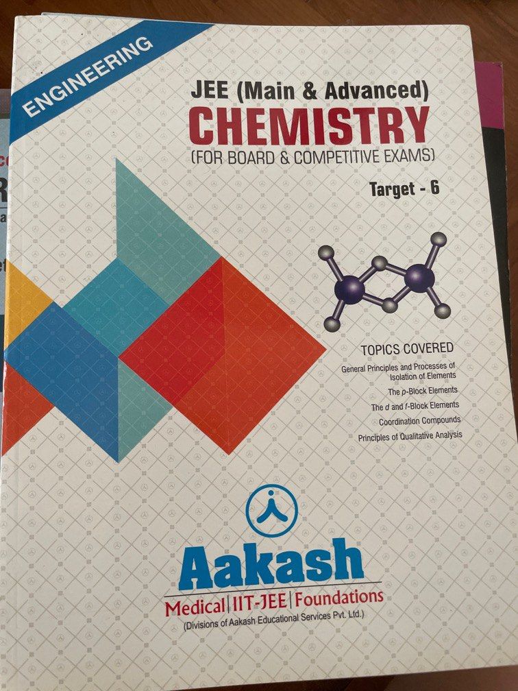 JEE main & advanced CHEM (Aakash books), Hobbies & Toys, Books ...