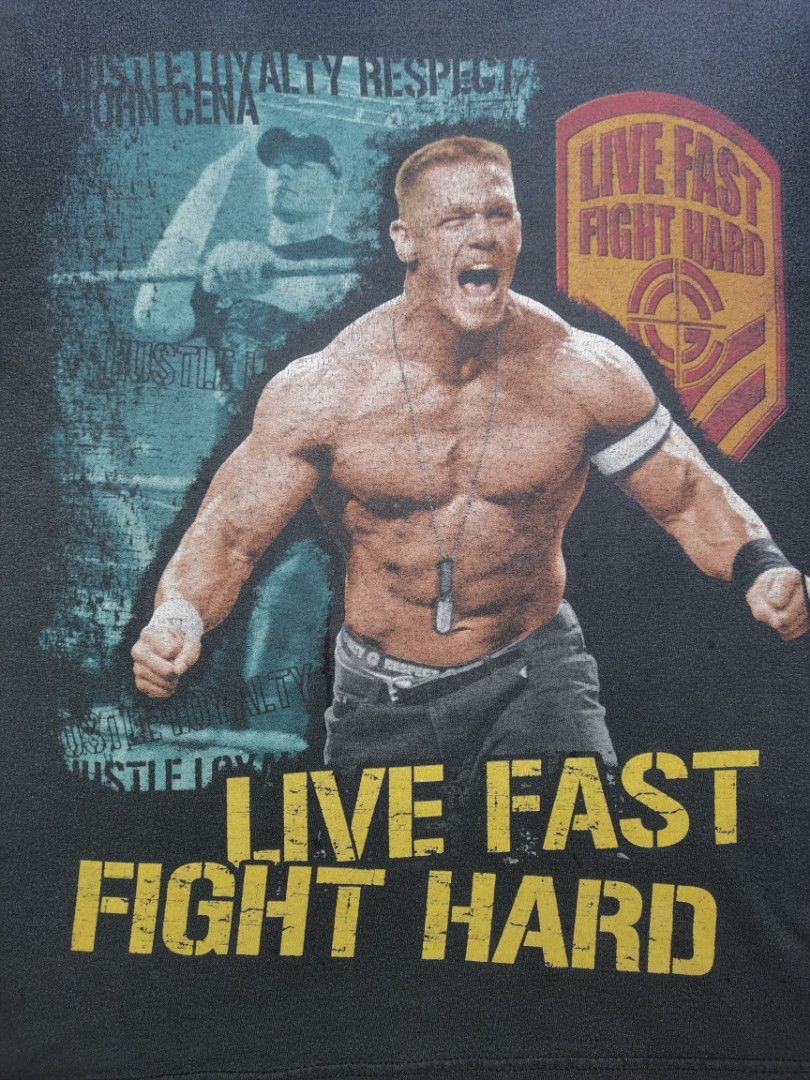 John cena( live fast fight hard), Men's Fashion, Tops & Sets, Tshirts ...