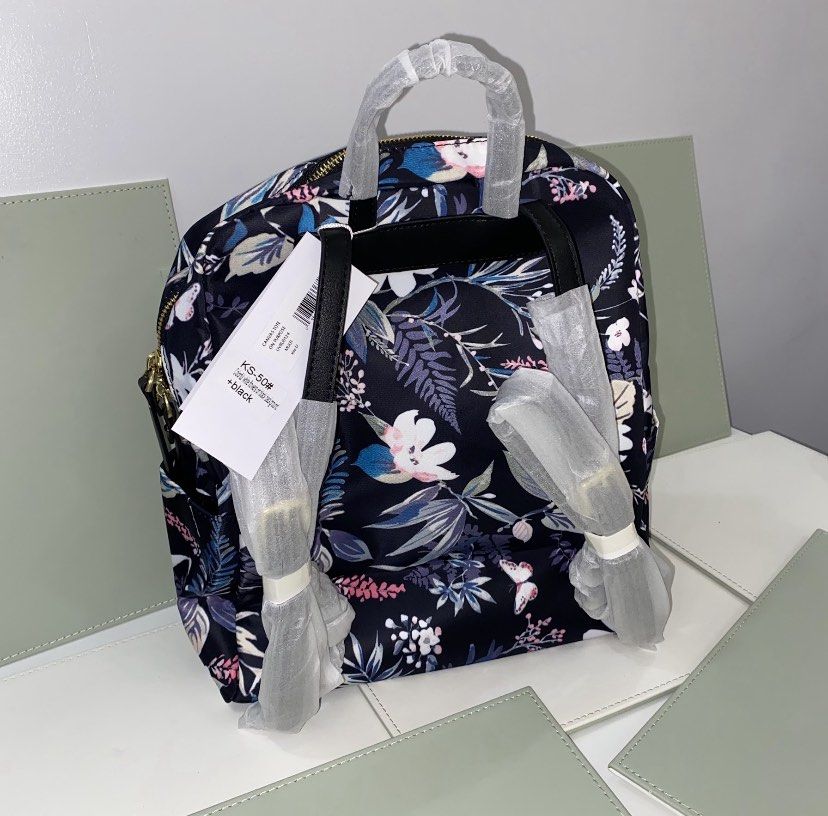 Kate Spade Backpack | Floral Blue, Women's Fashion, Bags & Wallets ...
