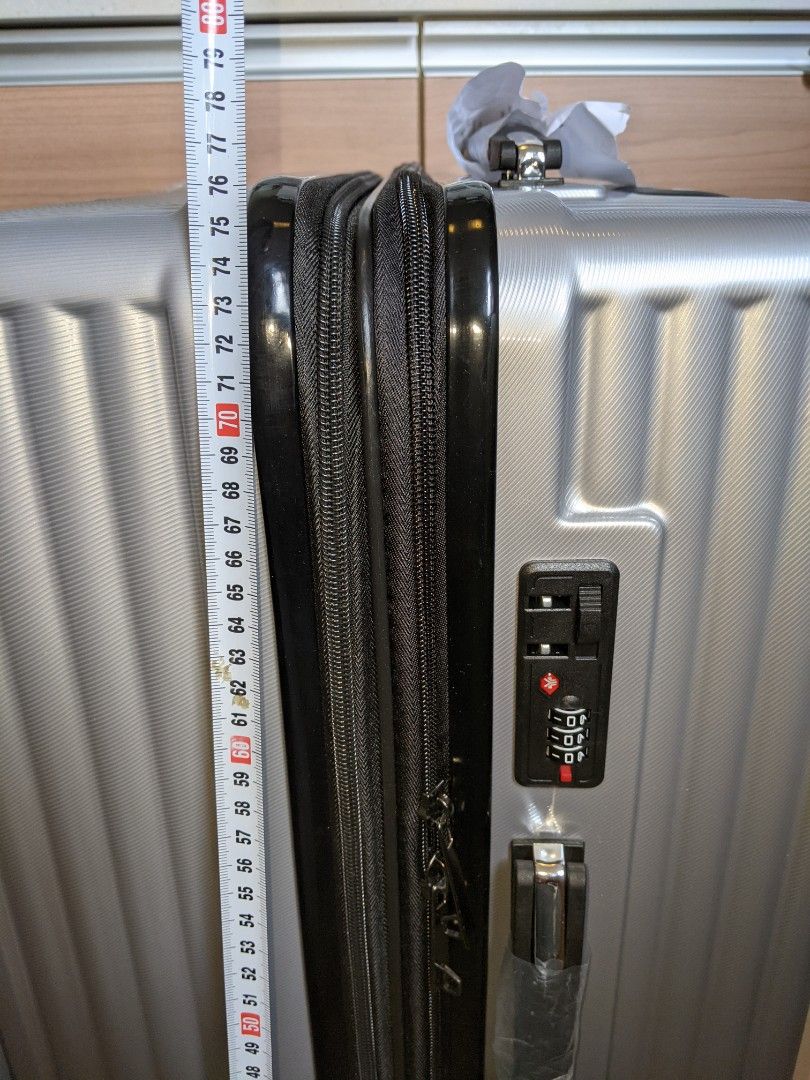 Extra Large 30 + 20kg big silver suitcase 2 piece set, check in size ...