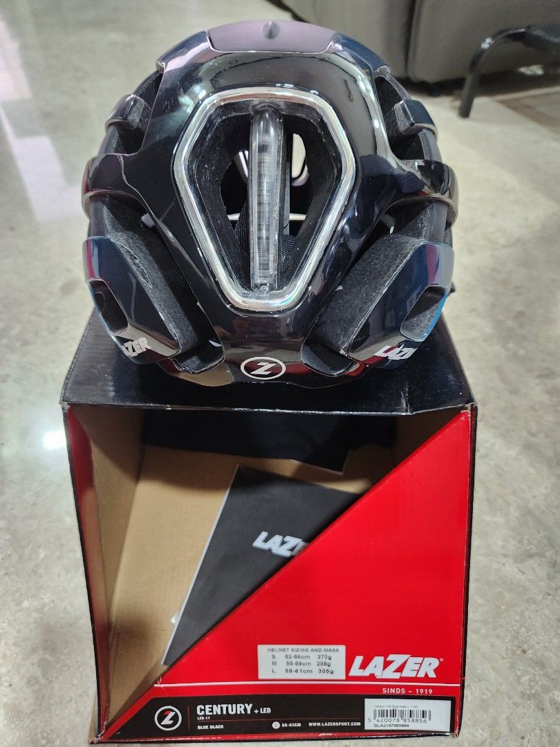 Lazer Century Aero Helmet with LED, Sports Equipment, Bicycles & Parts ...