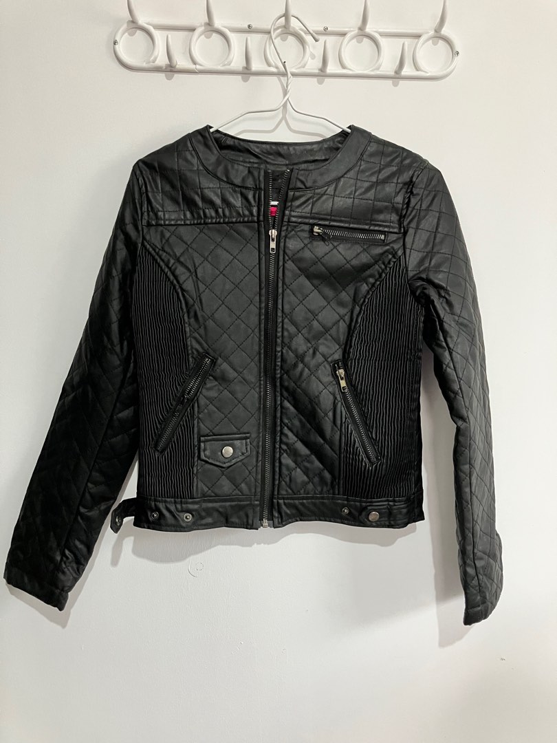 Leather Jacket, Women's Fashion, Coats, Jackets and Outerwear on Carousell