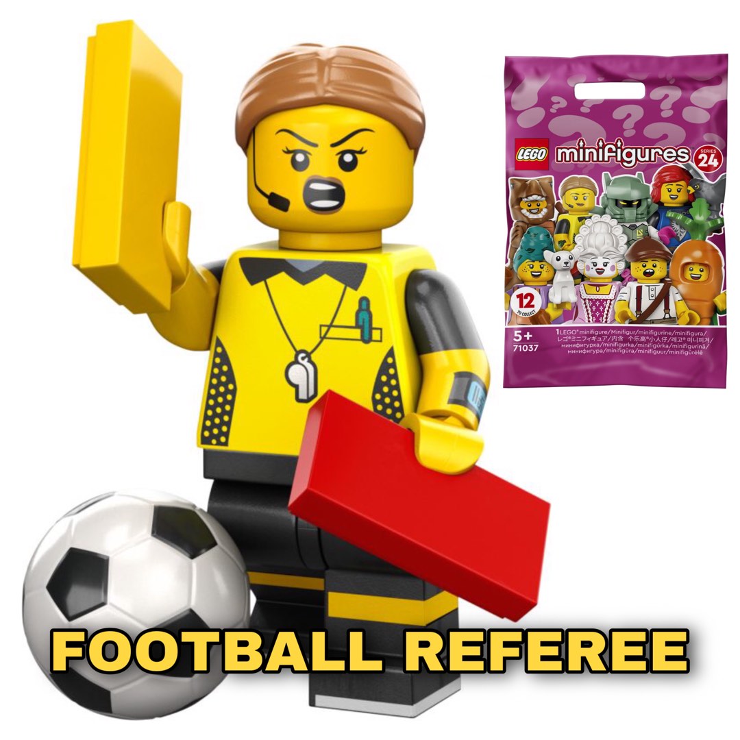 LEGO 樂高 Series 24 Collectible Minifigures 71037 football referee, 興趣及遊戲 ...