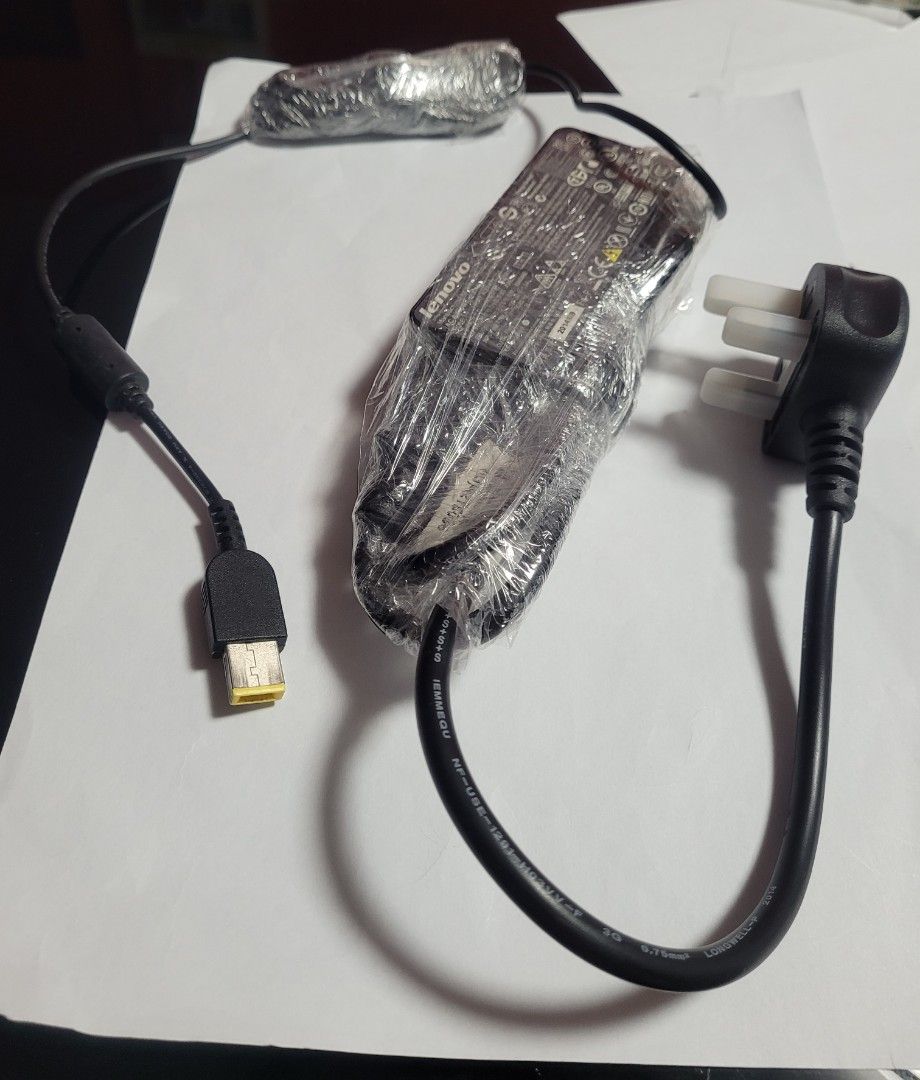 Lenovo Thinkpad rectangle travel charger, Computers & Tech, Parts ...