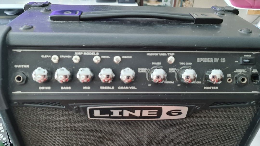 Line 6 Spider IV 15 Amplifier - 15 watts, Hobbies & Toys, Music & Media ...
