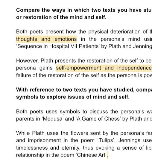 Literature P3 Sylvia Plath Elizabeth Jennings Poetry Notes, Hobbies ...