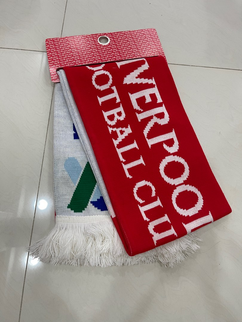 Liverpool x standard chartered scraf, Hobbies & Toys, Memorabilia ...