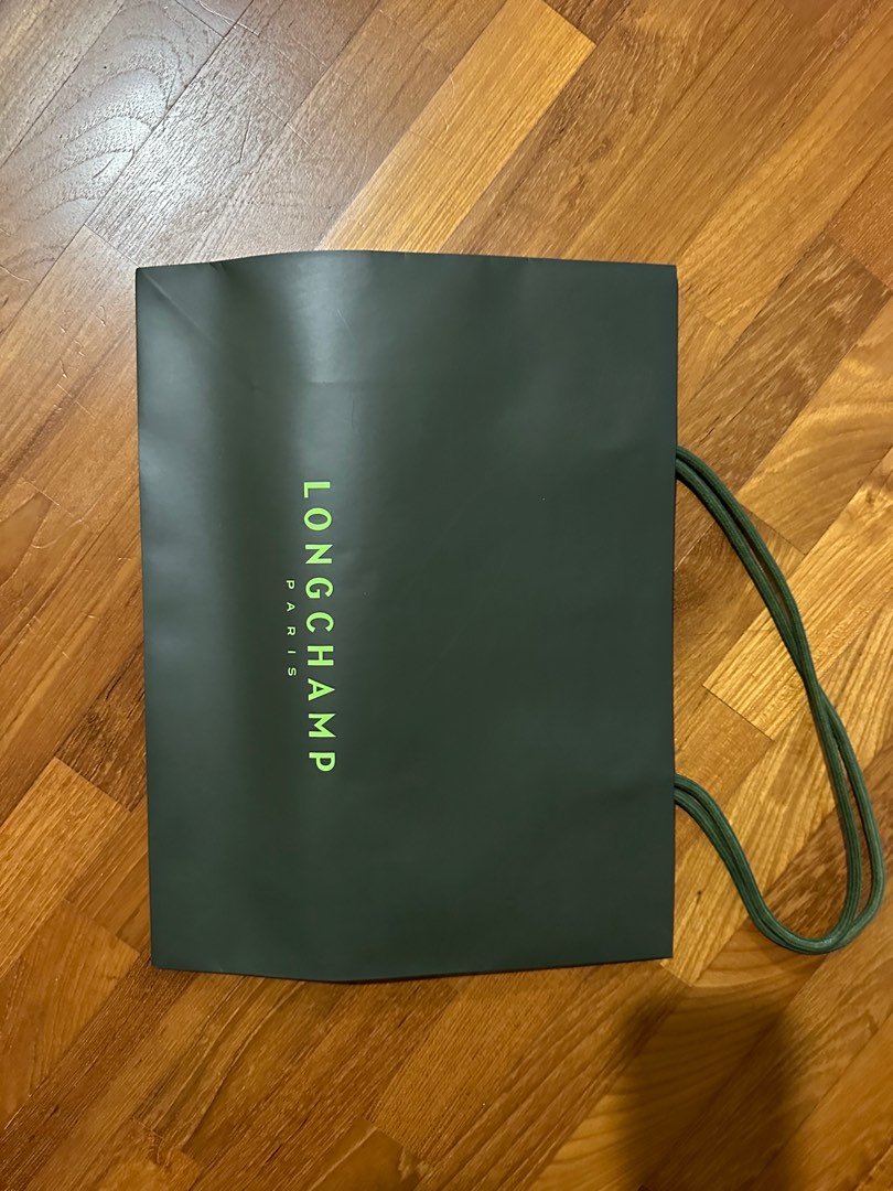 Longchamp paper bag, Luxury, Bags & Wallets on Carousell