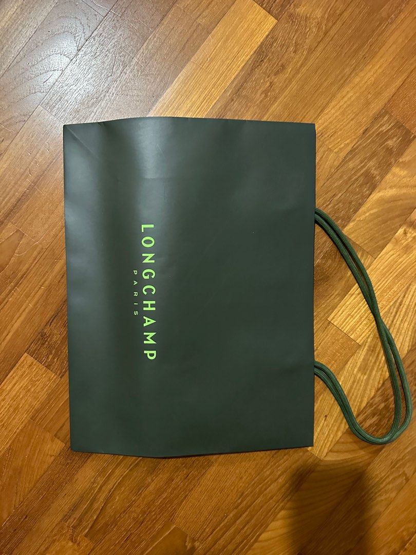 Longchamp paper bag, Luxury, Bags & Wallets on Carousell