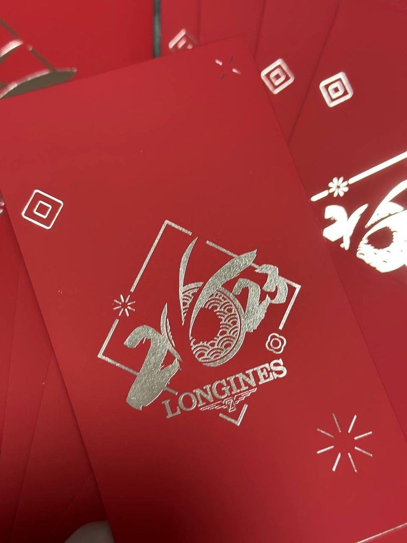 Longines ang pao, hong bao, red packet, Hobbies & Toys, Stationery ...