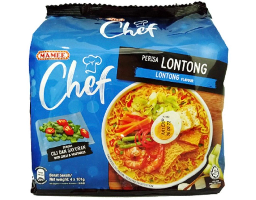 Mamee Chef Lontong Flavour Instant Noodle (MARVELLOUS!!), Food & Drinks ...