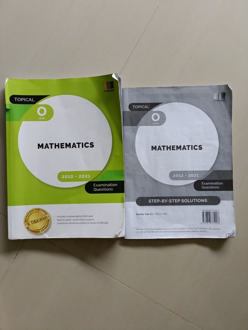 Mathematics maths O Level Topical Revision exam qns, Hobbies & Toys ...