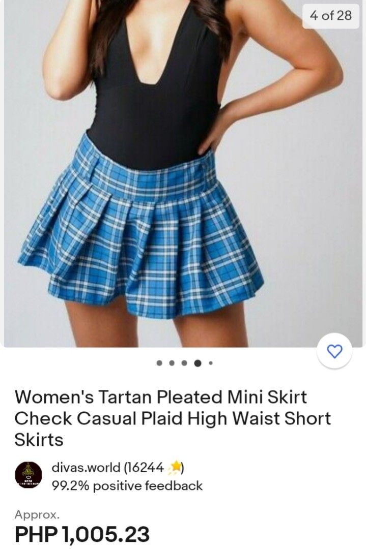 Micro pleated skirt bnew, Women's Fashion, Bottoms, Skirts on Carousell