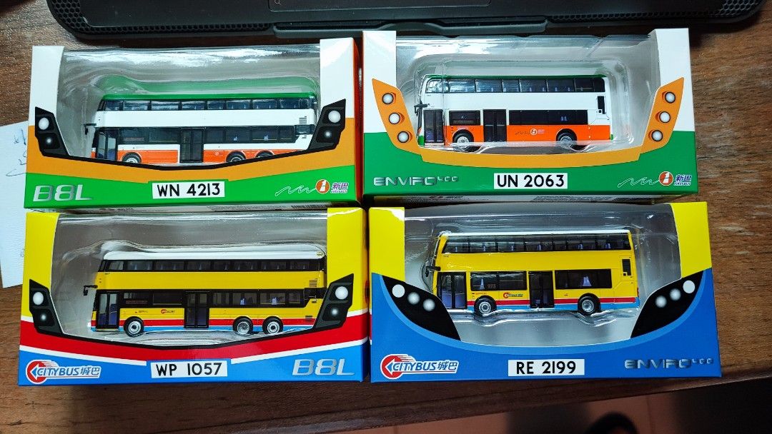 Model 1 1:120 CTB/NWFB B8L & E400 4部, 興趣及遊戲, 玩具 & 遊戲類 - Carousell
