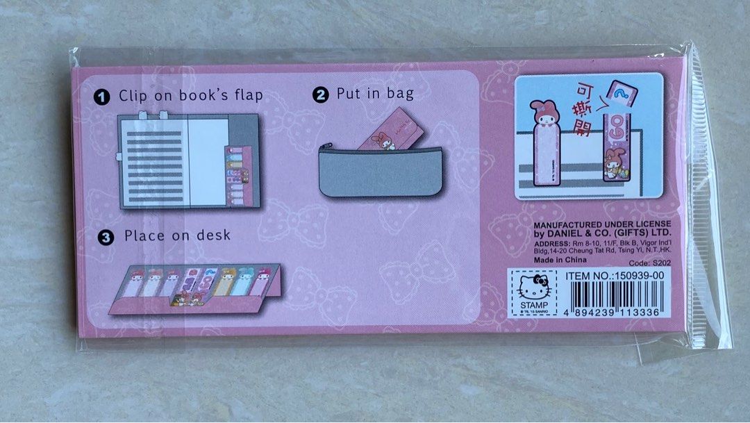 Sanrio My Melody Book Tab, Hobbies & Toys, Stationery & Craft ...