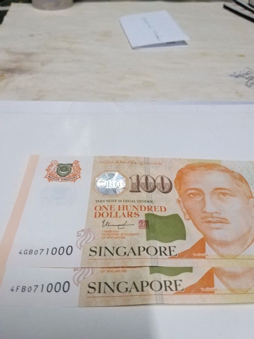 New $100 identical notes, Hobbies & Toys, Memorabilia & Collectibles ...