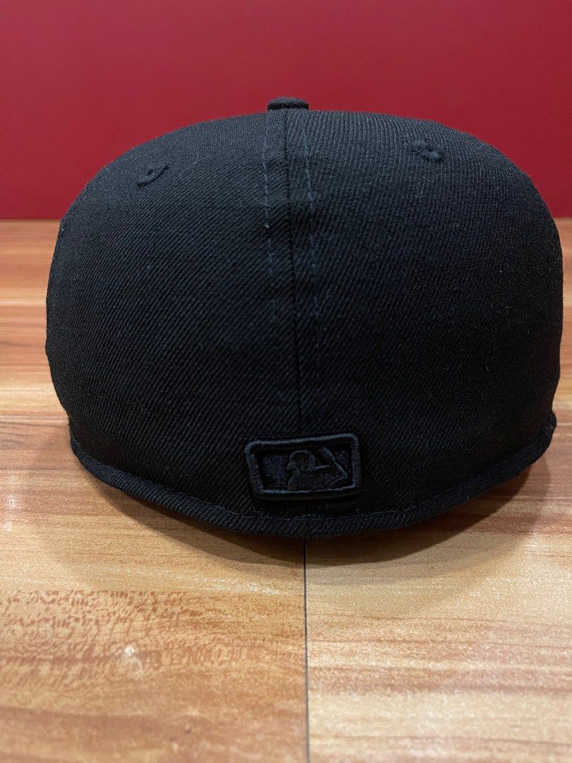 new era boston redsox triple black legit cap, Men's Fashion, Watches & Accessories, Caps & Hats ...