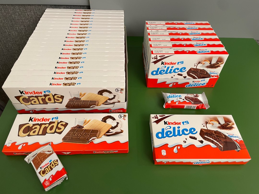 New Kinder Cards, Kinder Delice from Ferrero chocolate., Food & Drinks ...
