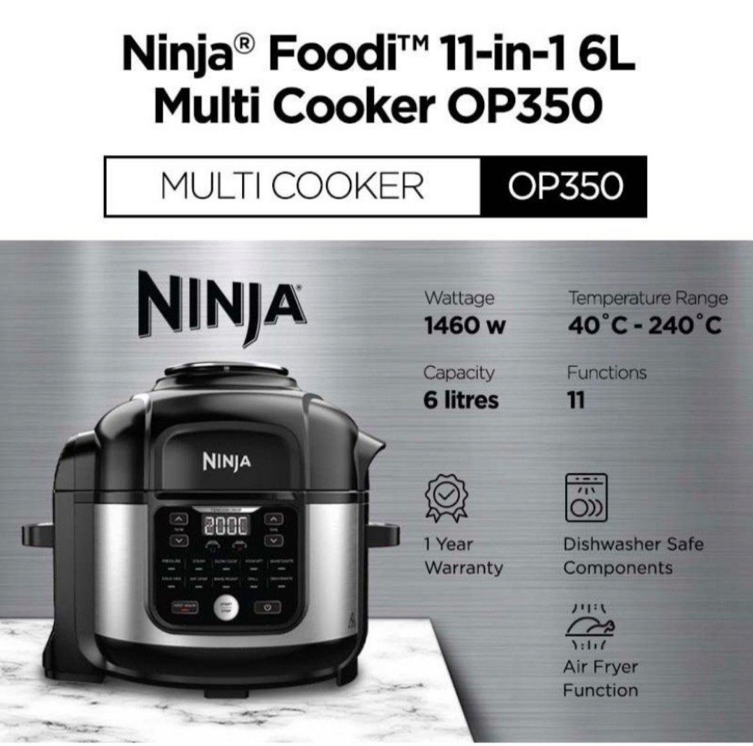 NINJA Foodi Multi Cooker OP350, TV & Home Appliances, Kitchen Appliances, Cookers on Carousell