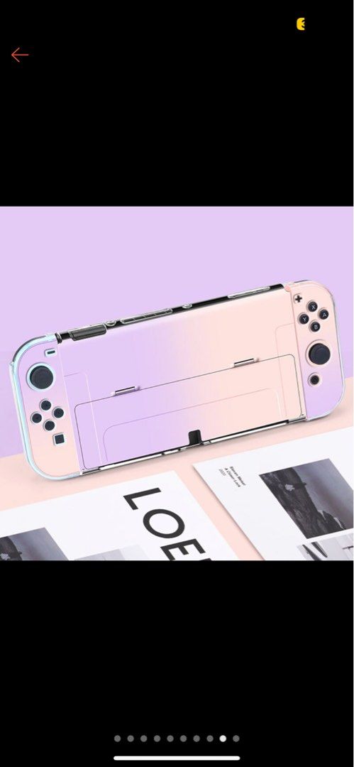 Nintendo Switch Oled Case -Pink purple, Video Gaming, Video Game ...