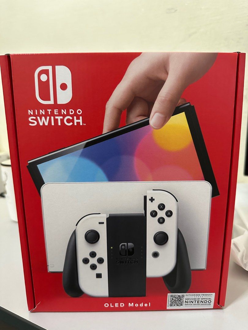 Nintendo Switch Oled (White), Video Gaming, Video Game Consoles ...