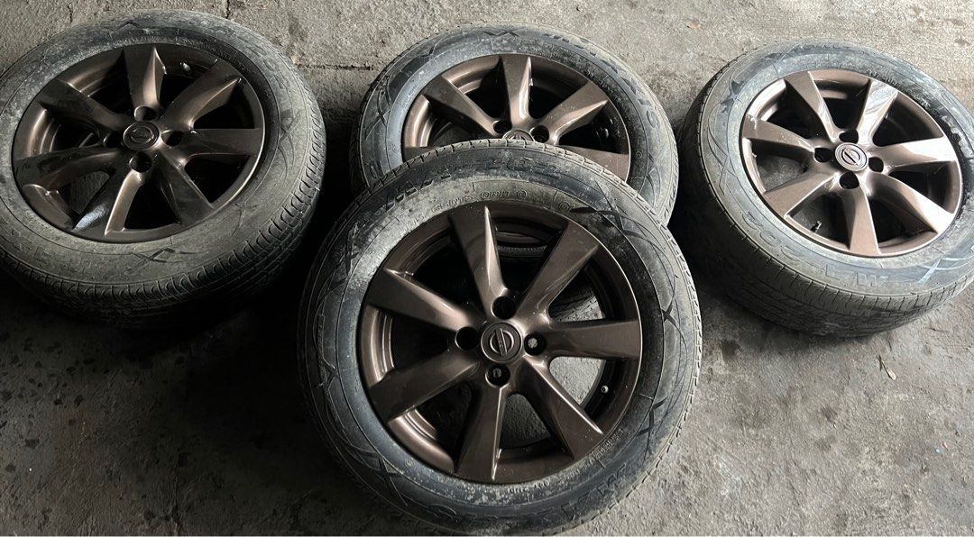 Nissan Almera mags and tires, Car Parts & Accessories, Mags and Tires ...