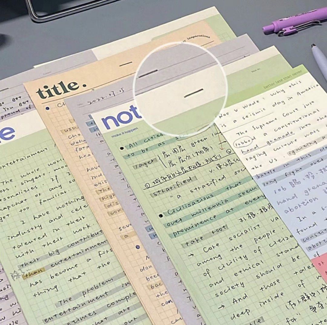 notepad notebook school writing paper cute, Hobbies & Toys, Stationery ...