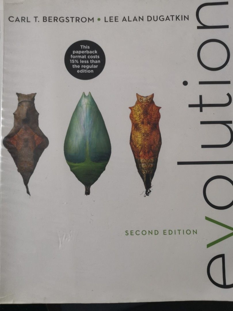 NUS Evolution 2nd edition Textbook Carl T. Bergstorm Lee Alan Gugatkin, Hobbies & Toys, Books ...