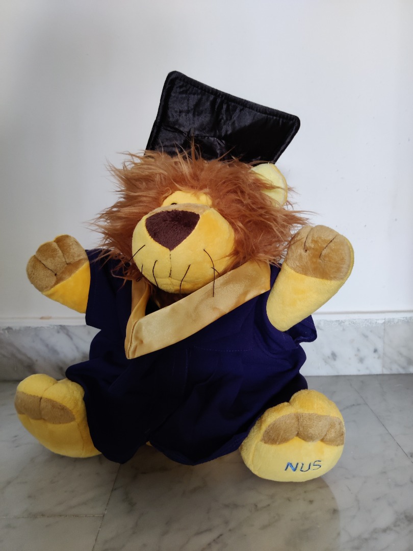 NUS graduation Lion plush, Hobbies & Toys, Toys & Games on Carousell
