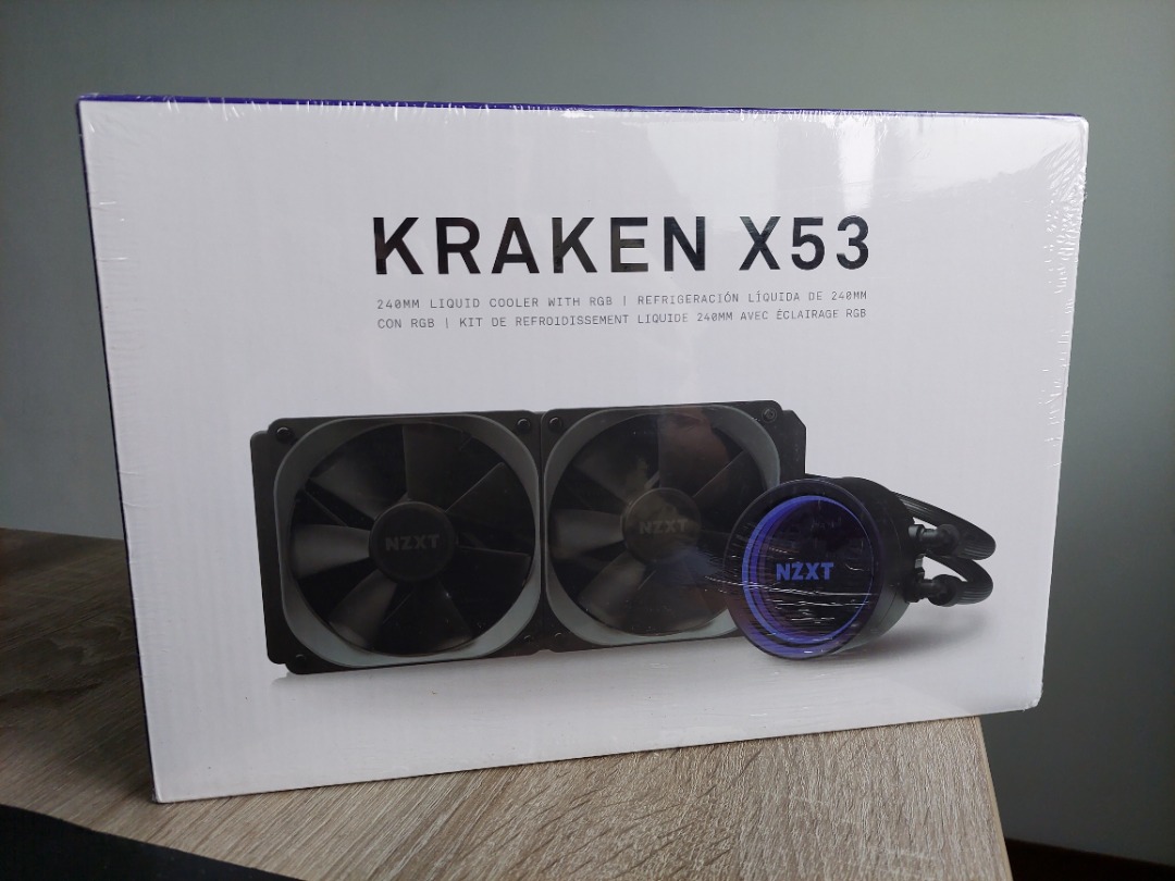 NZXT KRAKEN X53 BLACK (NON-RGB) *BNIB, Plastic Sealed condition ...