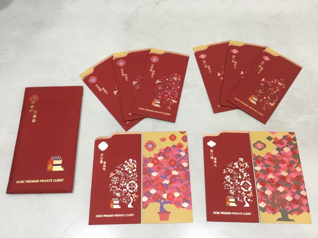 OCBC Premier Private Set CNY Ang Bao Hong Bao Red Packet , Hobbies ...