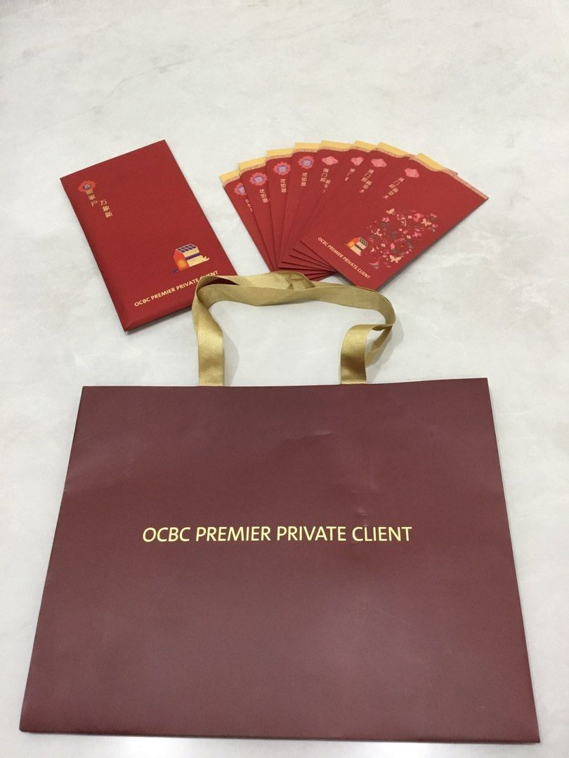 OCBC Premier Private Set CNY Ang Bao Hong Bao Red Packet , Hobbies ...